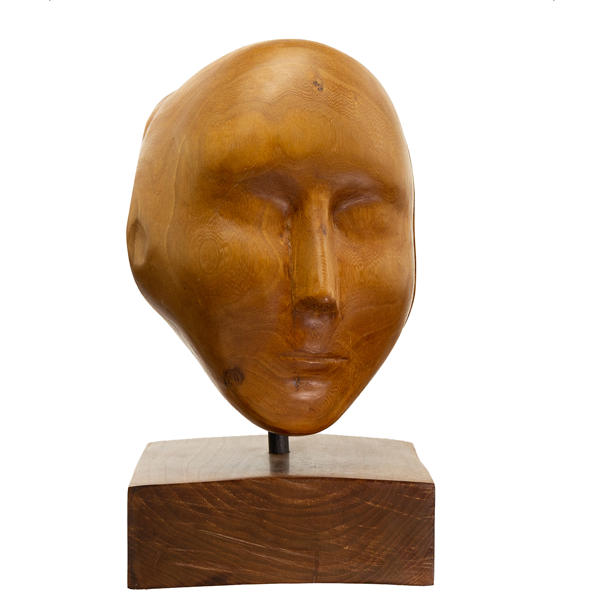 Beeld van houten hoofd - Terry Winkler